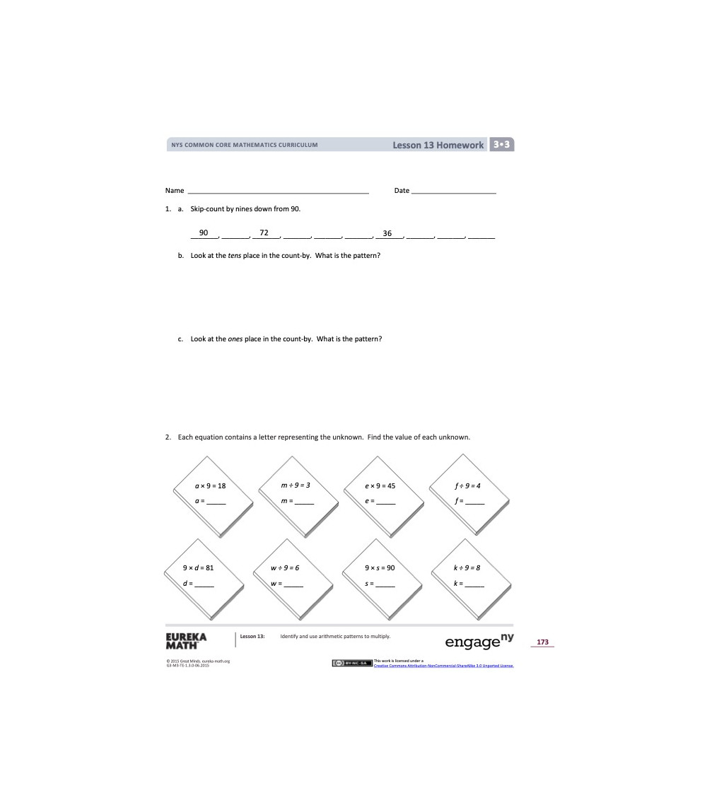 Identify and use arithmetic